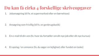 DU 2 modul 4 modultest: med opgaver og besvarelser | PDF