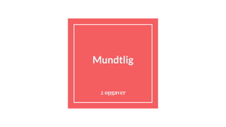DU 2 modul 4 modultest: med opgaver og besvarelser | PDF