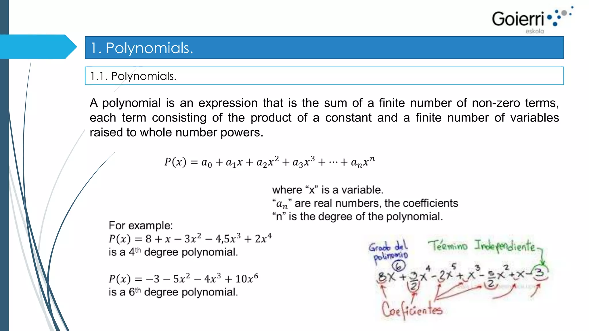 DU2 Polynomials, logarithms, exponentials, and inequalities | PPTX