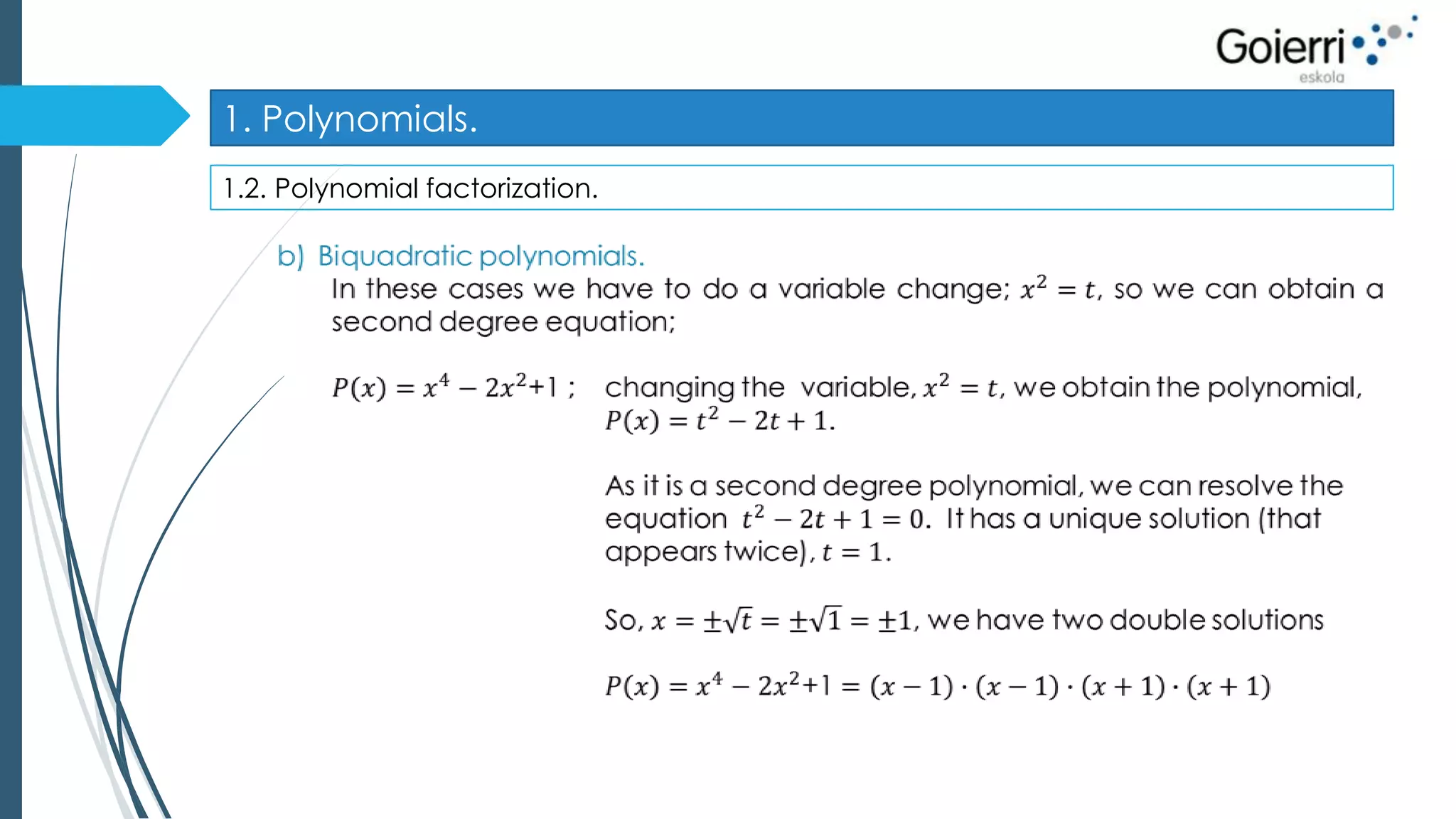 DU2 Polynomials, logarithms, exponentials, and inequalities | PPTX