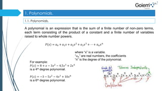 DU2 Polynomials, logarithms, exponentials, and inequalities | PPTX