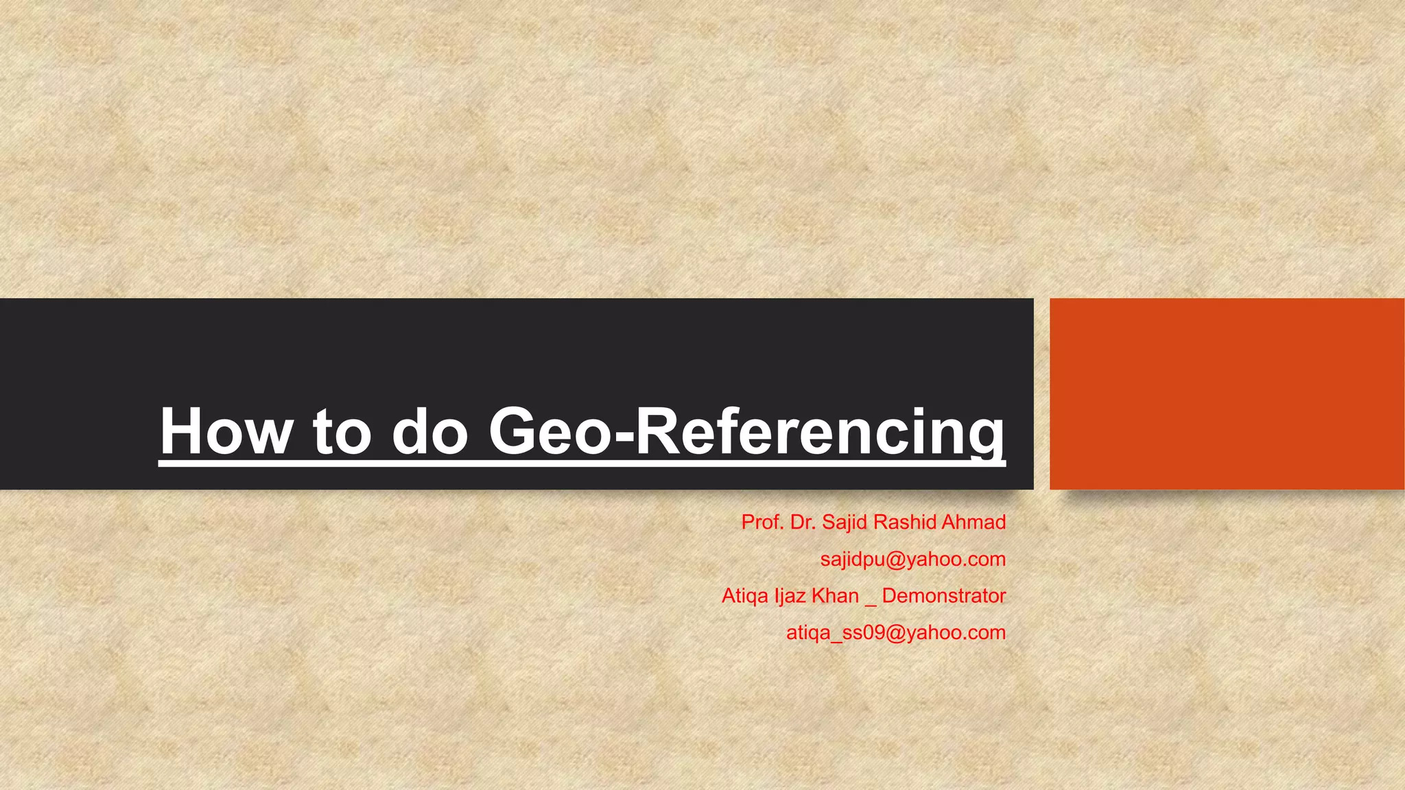 Lab_6_Geo-referencing | PPT