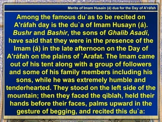 DuaArafat THE DUA TO BE SUPPLICATED AS THE HAJJ AND UMARAH | PPTX