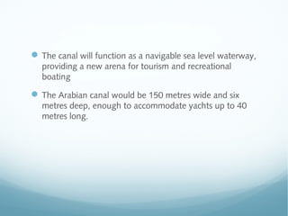 Duabi (Arabian) Canal Project | PPT
