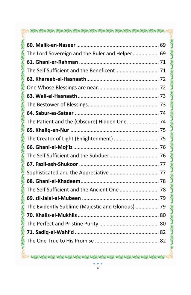 Duah Gang ul Arsh; The Divine Names of God Almighty | PDF