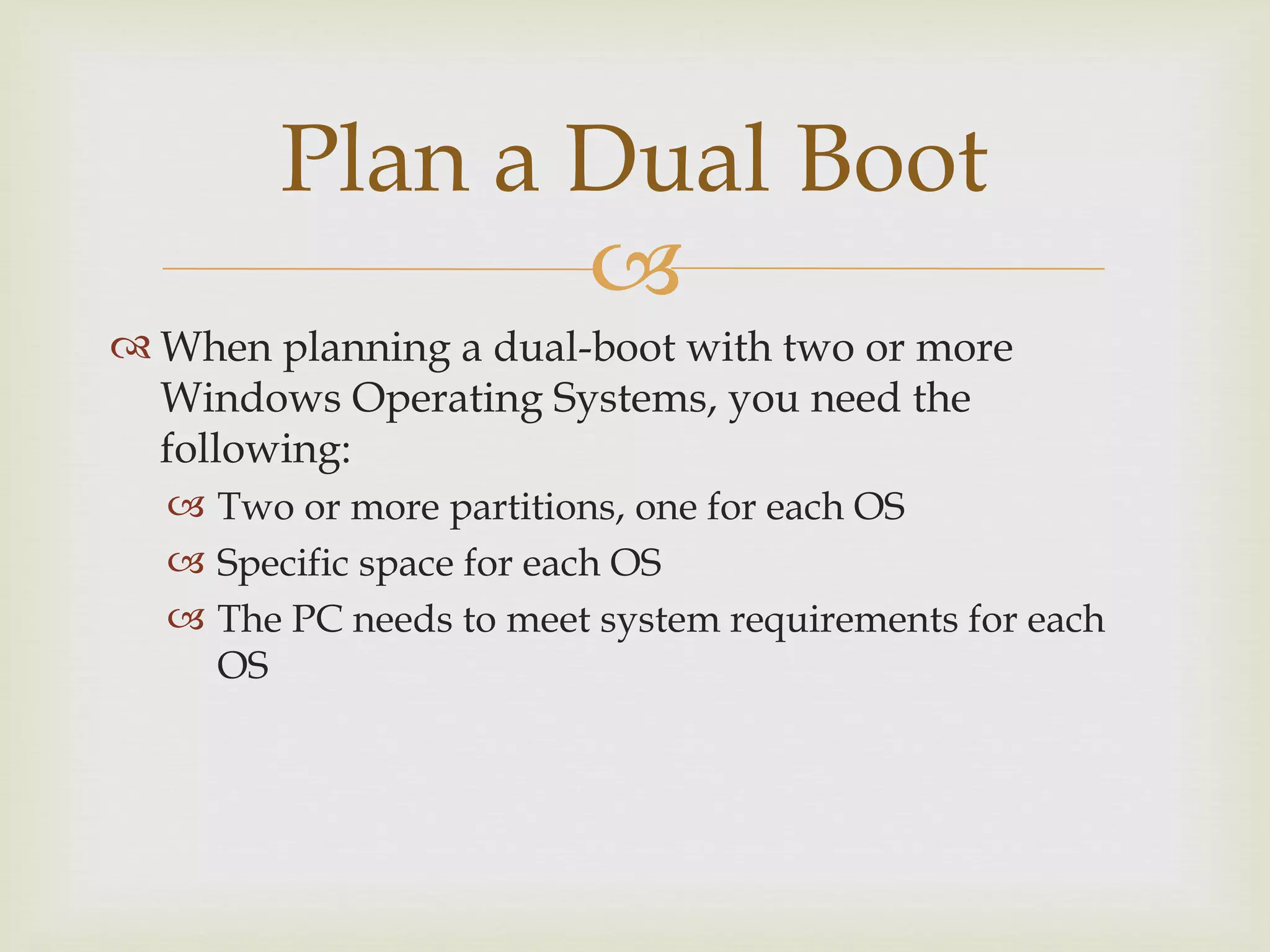 Dual boot | PPT
