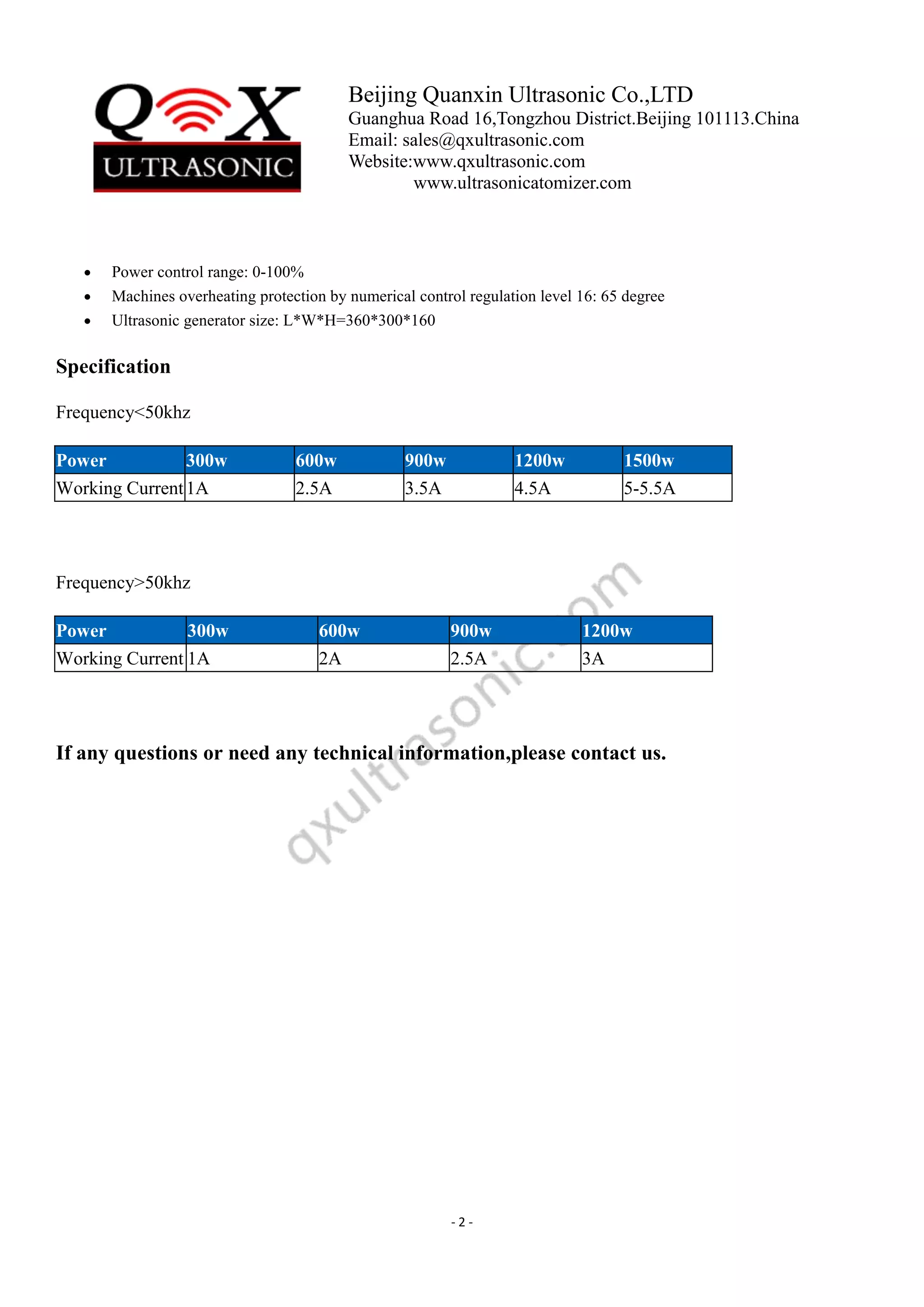 Dual frequency ultrasonic generator | PDF