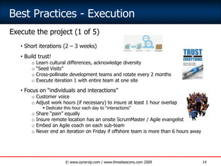 Distributed/Dual-Shore Agile Software Development – Is It Effective? | PPT