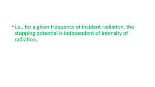 Dual nature of radiation class 12 short one shot notes | PPT