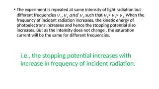 Dual nature of radiation class 12 short one shot notes | PPTX