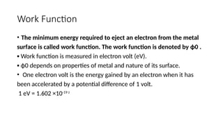 Dual nature of radiation class 12 short one shot notes | PPTX