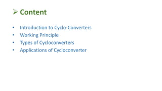 Dual and cyclo converter | PPTX