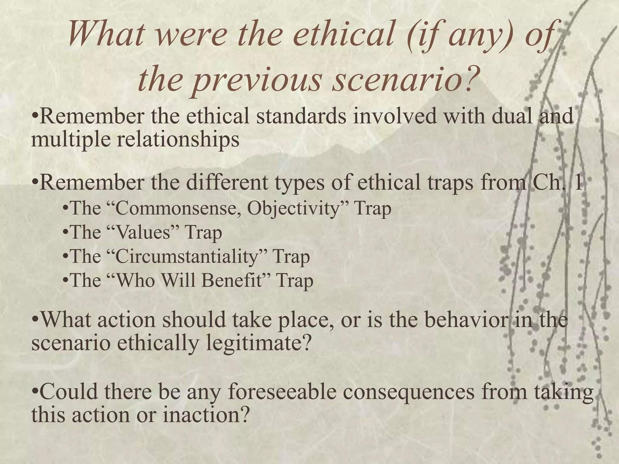 Dual and multiple relationships in professional ethics | PPTX