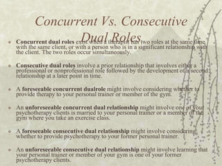 Dual and multiple relationships in professional ethics | PPTX