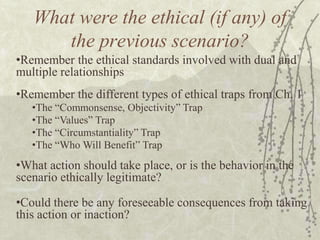 Dual and multiple relationships in professional ethics | PPTX