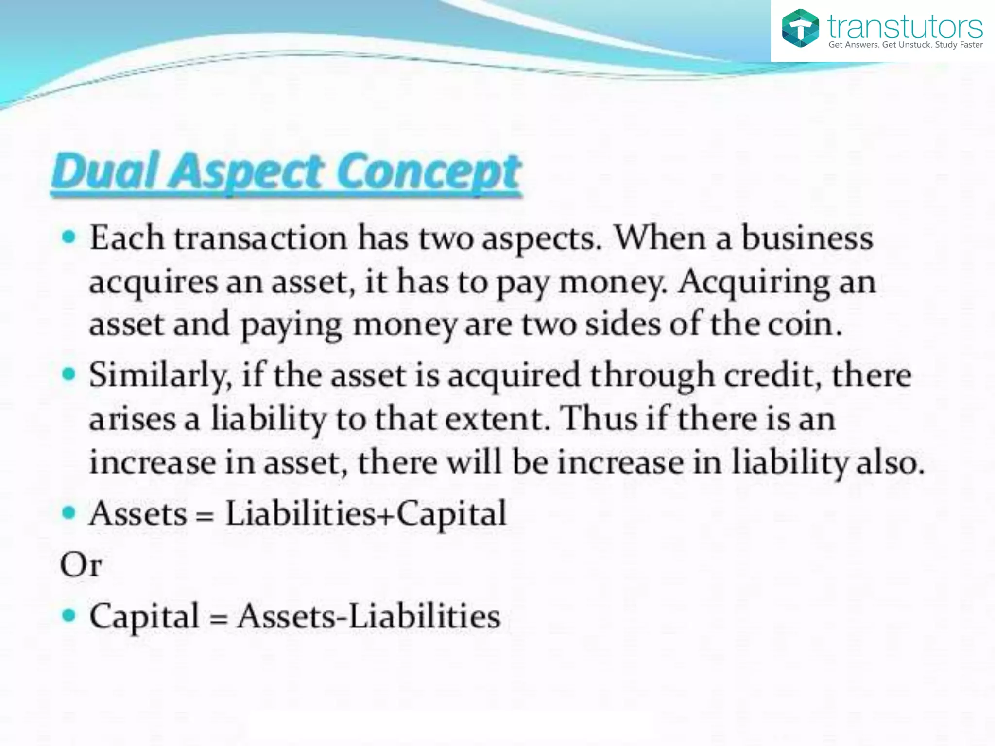 Dual Aspect Concept | Accounting | PPTX