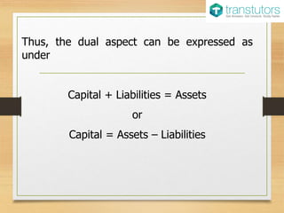 Dual Aspect Concept | Accounting | PPTX