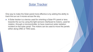 Dual axis solar tracker | PPTX | Geography | Science