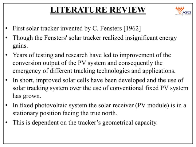 DUAL_AXIS_SOLAR_TRACKER.pptx | Computer Peripherals | Computing