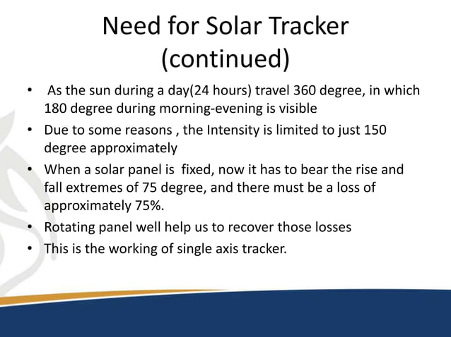 Dual axis solar tracker | PPTX | Physics | Science