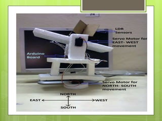 DUAL AXIS SOLAR TRACKER USING ARDUINO | PPTX