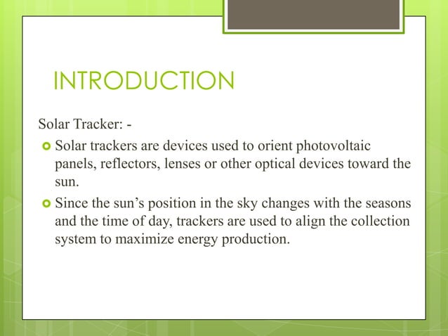 DUAL AXIS SOLAR TRACKER USING ARDUINO | PPTX | Physics | Science
