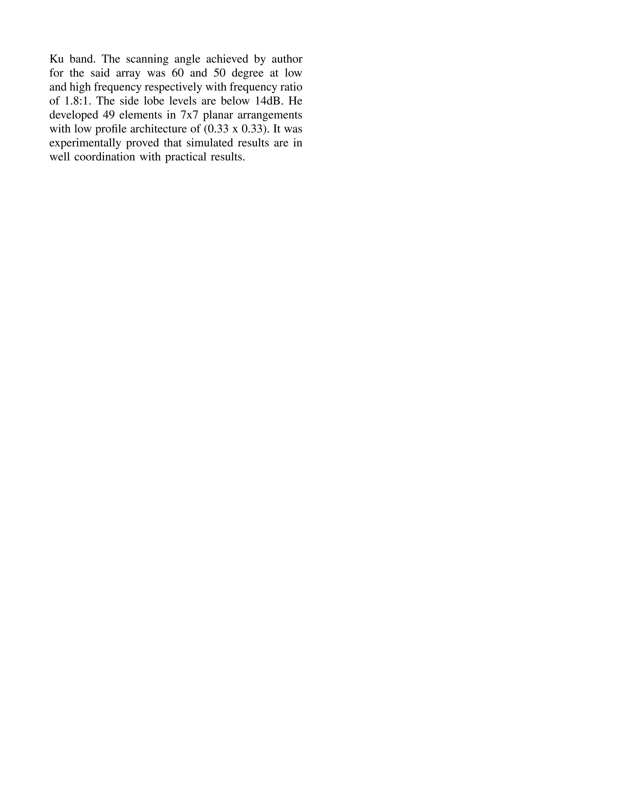 Dual band wide angle scanning planar phased array in x ku band | PDF