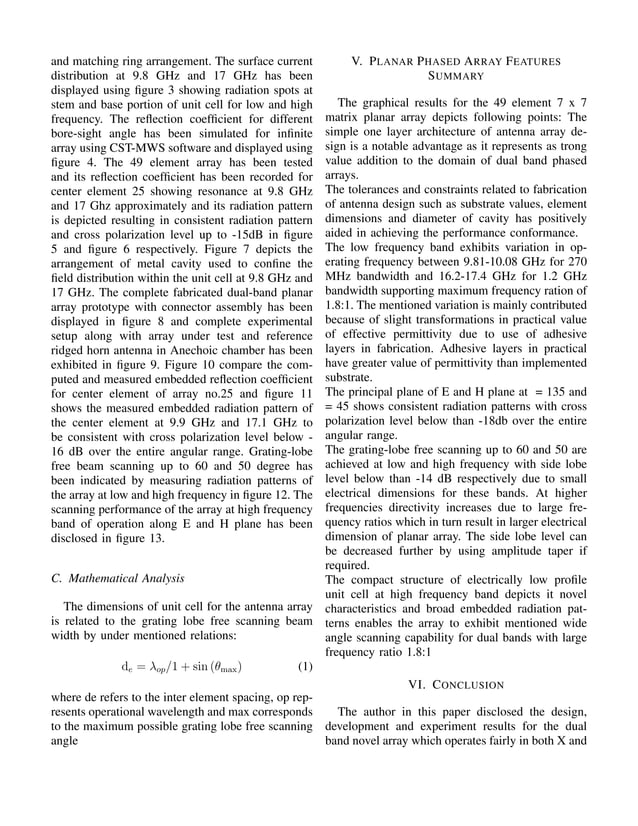 Dual band wide angle scanning planar phased array in x ku band | PDF