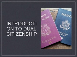 Italian Dual Citizenship | PPT