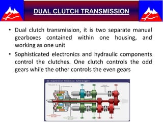 Dual clutch transmission in automobile sys | PPTX
