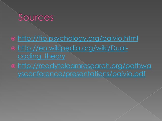 Dual coding theory | PPTX