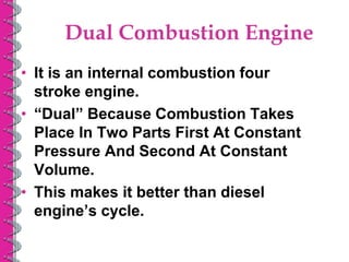Dual combustion cycle | PPTX