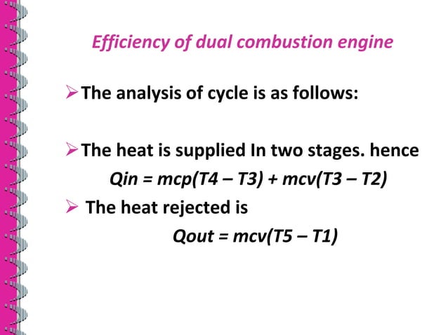 Dual combustion cycle Dual combustion cycle