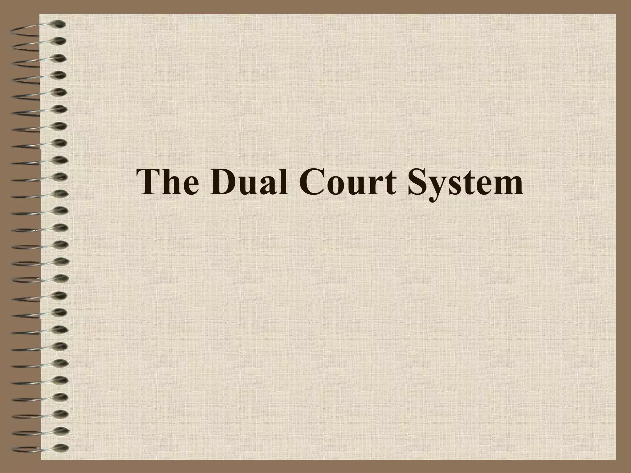 Dual court system | PPT