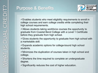 Dual Credit Presentation Generic | PPTX