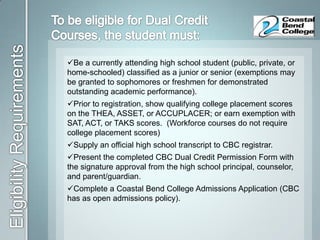 Dual Credit Presentation Generic | PPTX