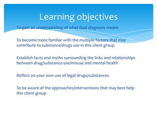 Dual diagnosis powerpoint | PPTX