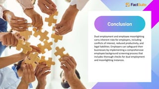 Dual Employment and Moonlighting The Impact on Productivity, Quality ...