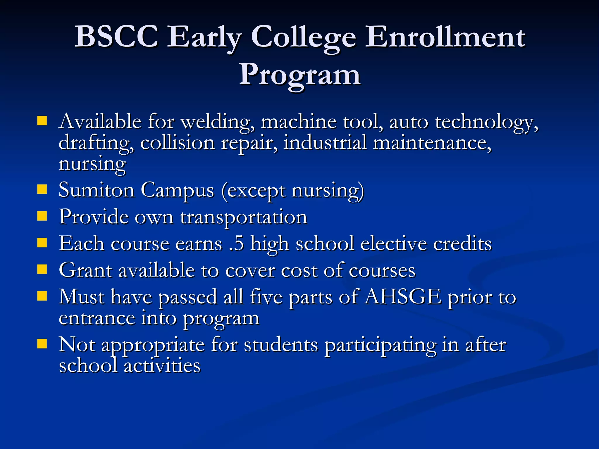 Dual Enrollment and Early College | PPT