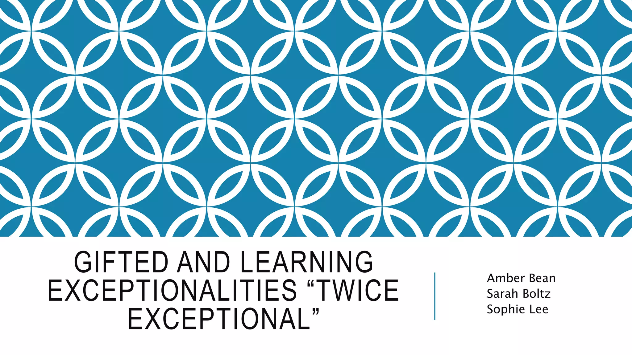 Dual exceptionalities | PPTX | Special Education | Education