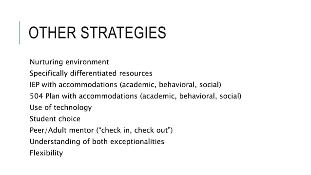 Dual exceptionalities | PPT