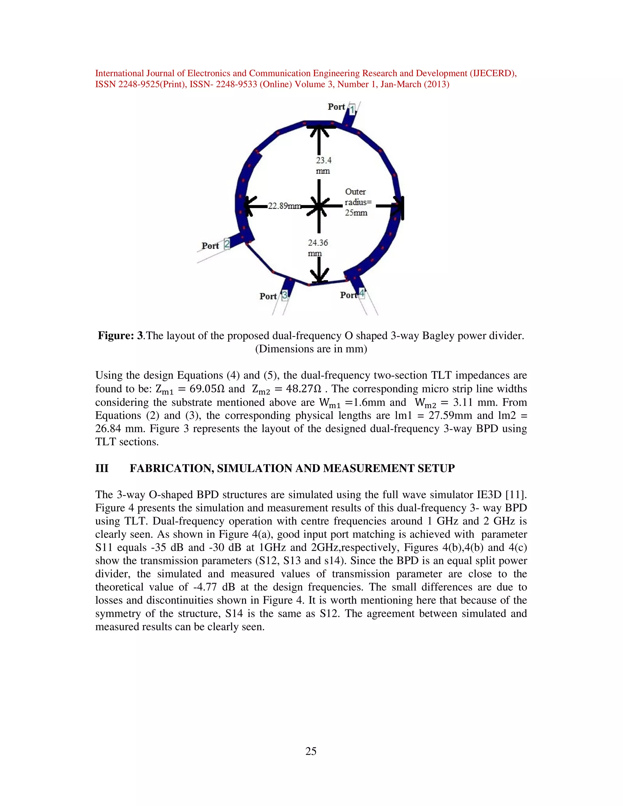 Dualfrequency oshaped 3 way bagley power divider based on tlt | PDF