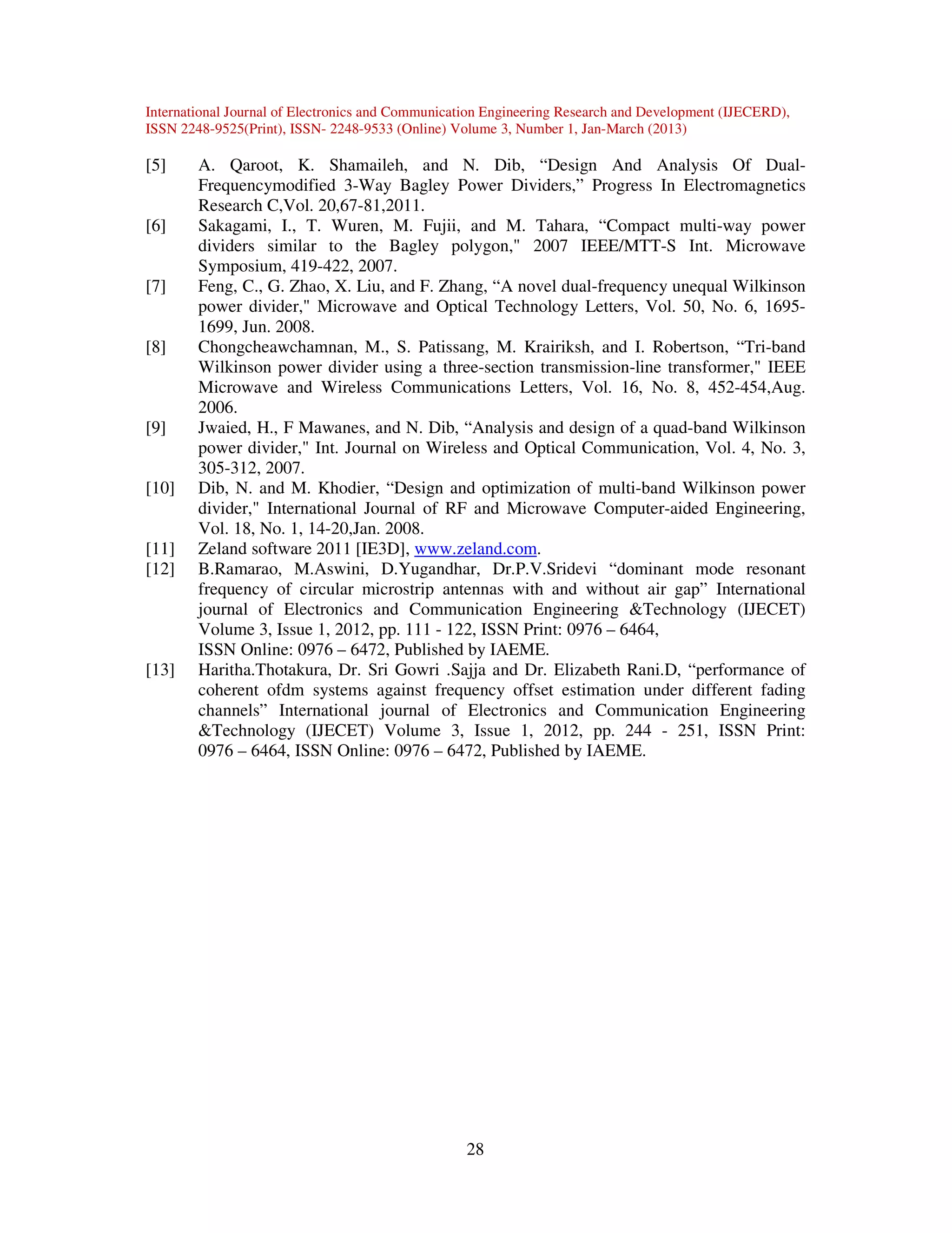Dualfrequency oshaped 3 way bagley power divider based on tlt | PDF