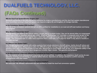 Dual fuels technology ppt presentation truck operators | PPT