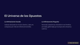 Dualidades Cósmicas: La Armonía Oculta del Universo | PDF