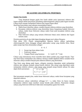 Dualisme gelombang-partikel | DOC