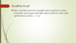 Dualitas linear programing.1111111111122 | PPT