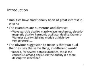Dualitiy in Contemporary Mathematics Wuppertal | PPT
