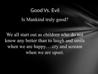 Duality of human nature | PPTX