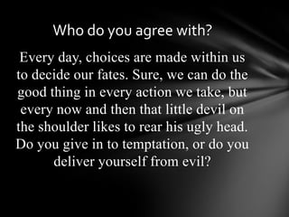 Duality of human nature | PPTX